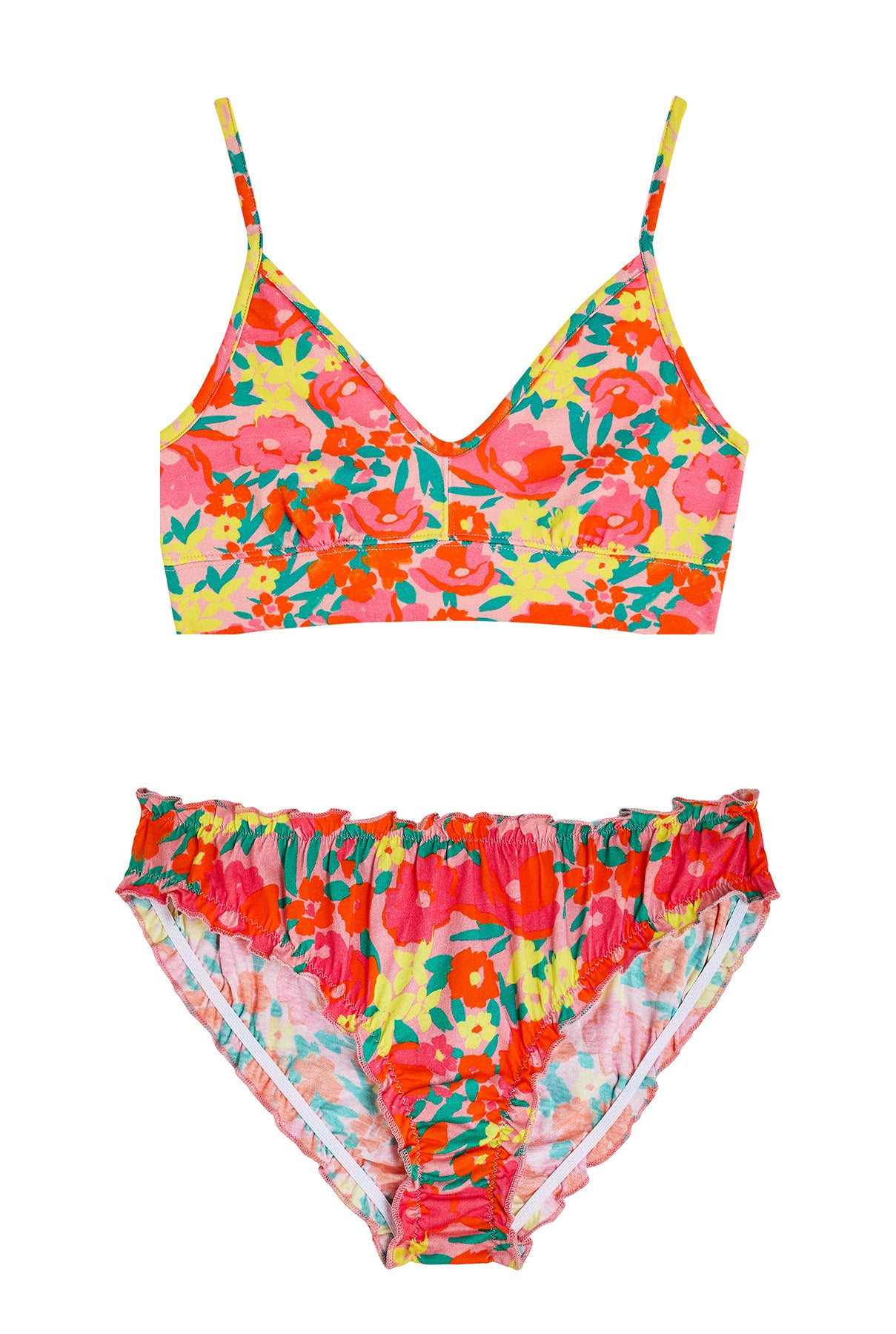 1 BRASSIERE + 1 BLOOMER - Allamanda rose